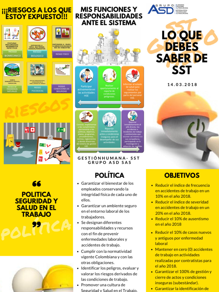 BROCHURE SST 2018 | PDF | Valores
