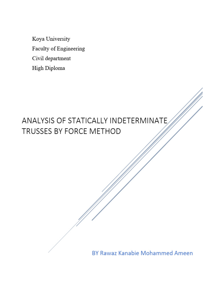 Structure Report PDF | PDF | Truss | Force