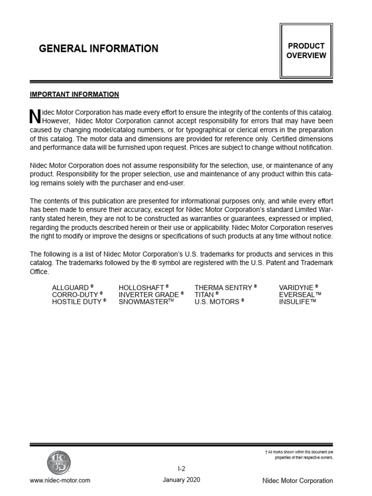 NIDEC | PDF | Electric Motor | Power Inverter