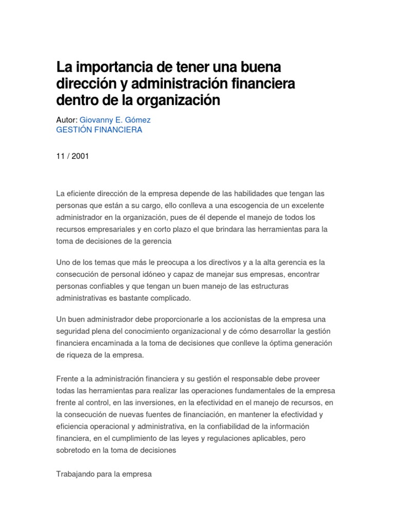 Tramo de Control | PDF | Toma de decisiones | Capital (economía)