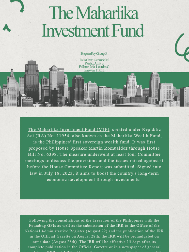 Overview of the Maharlika Investment Fund | PDF | Economies | Private ...