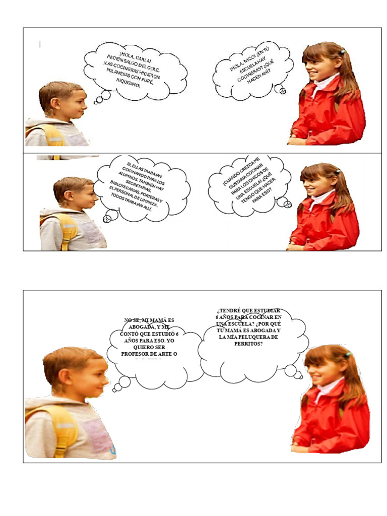 Dialogo Oficios y Profesiones. Actividad | PDF