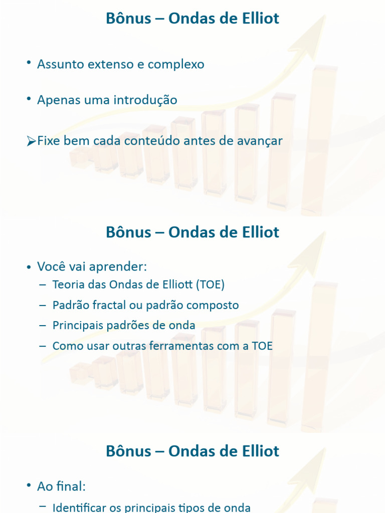 Slides Ondas de Elliott | PDF | Ondas | Análise técnica