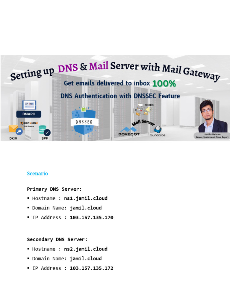 DNS Server Setup | PDF | Domain Name System | Communications Protocols