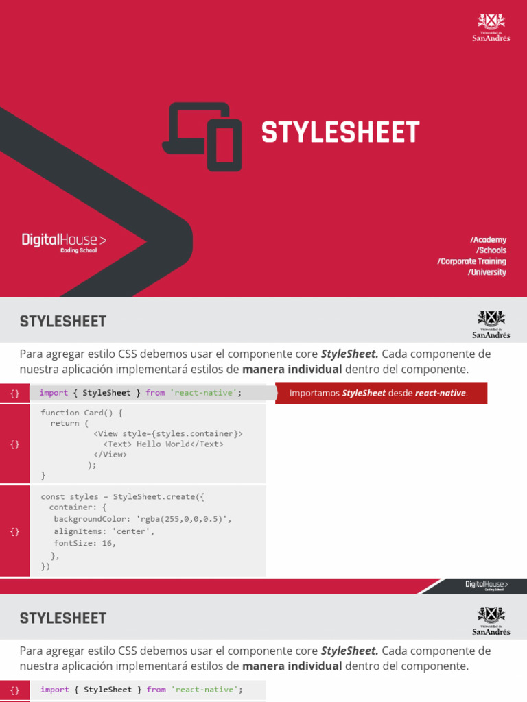 A03 Componente StyleSheet | PDF | Programación de computadoras | Ingeniería de software
