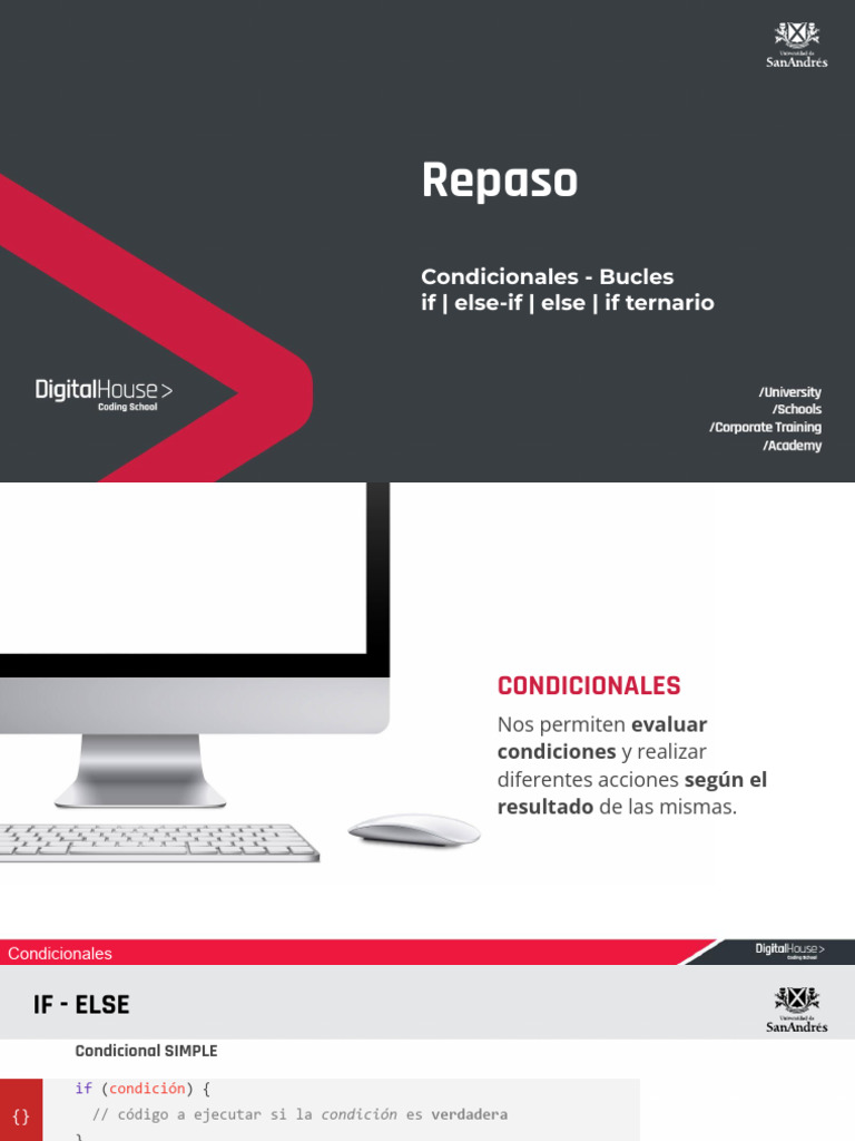 A04 - Condicionales y Bucles | PDF | Programación de computadoras | Informática