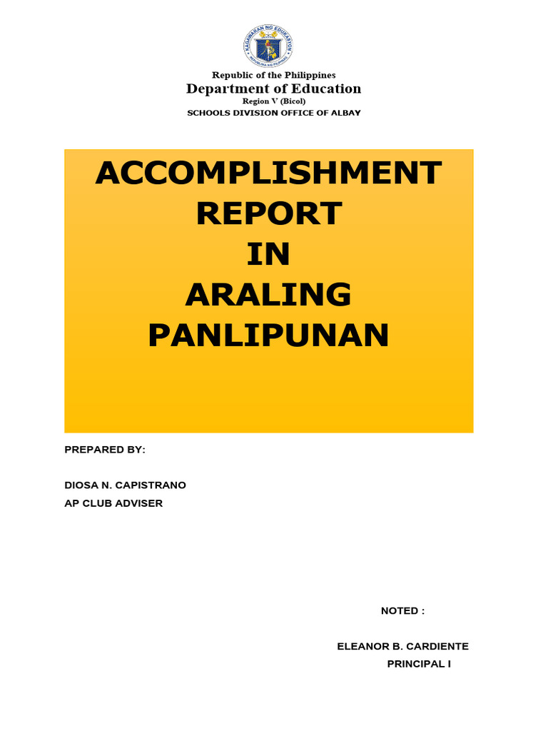 narrative-report AP MONTH | PDF