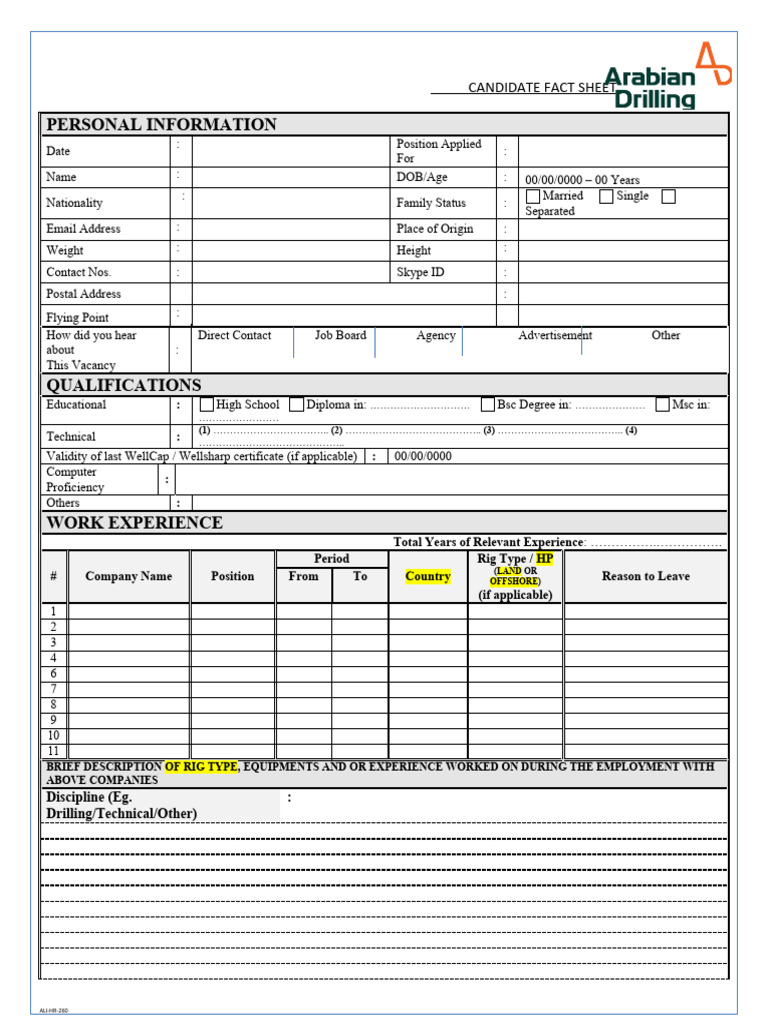 ADC Candidate Fact Sheet | PDF