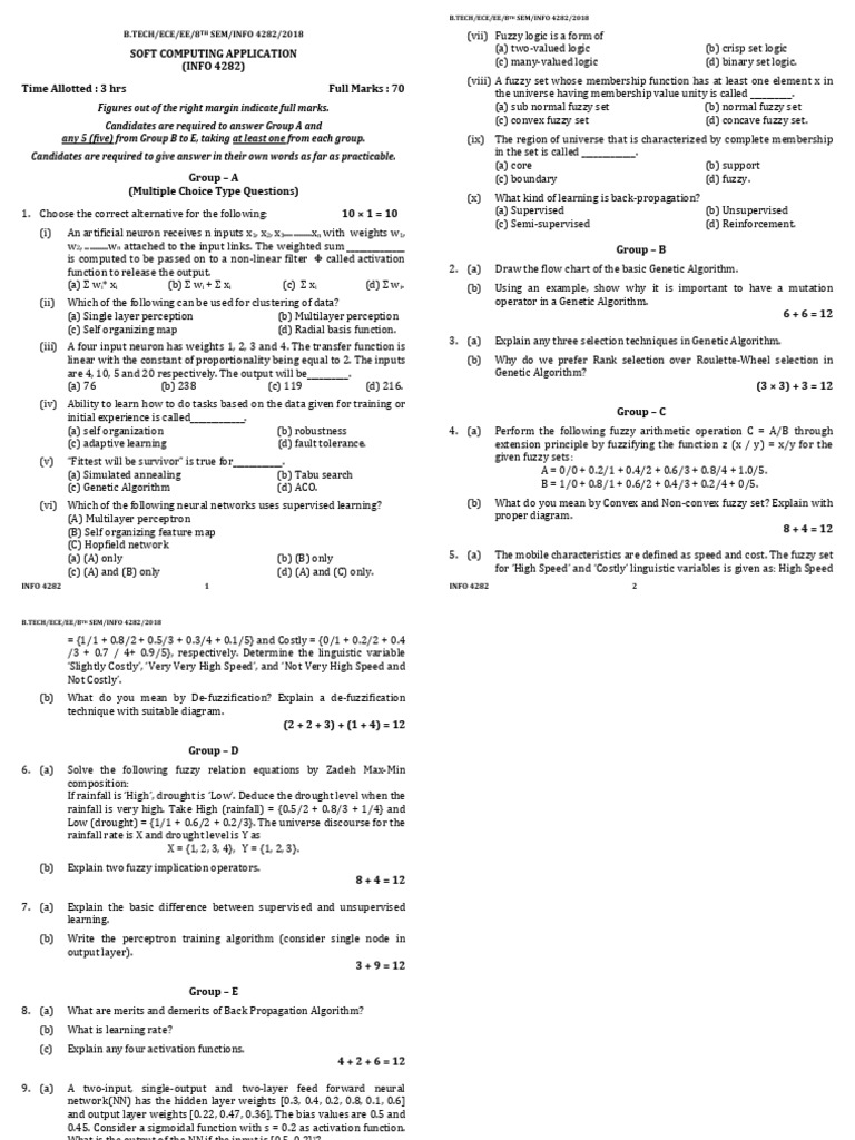 Soft Computing Application Info 4282 Pdf Algorithms Artificial Intelligence