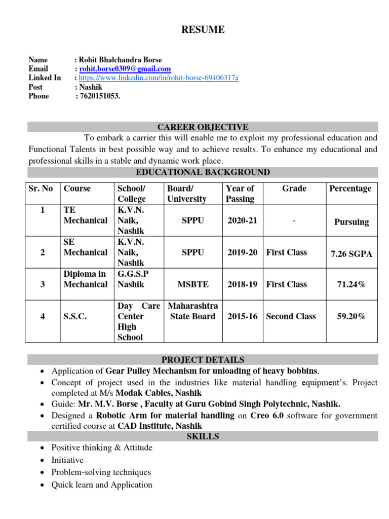 Rohit Resume | PDF