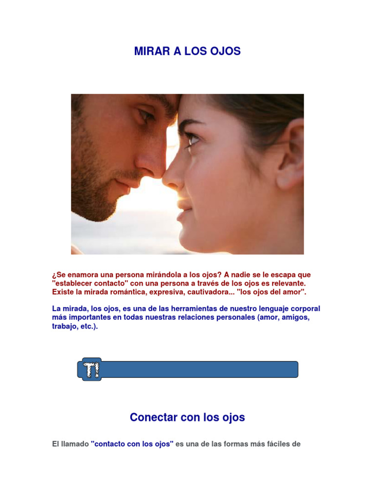 Mirar A Los Ojos | PDF | Sicología