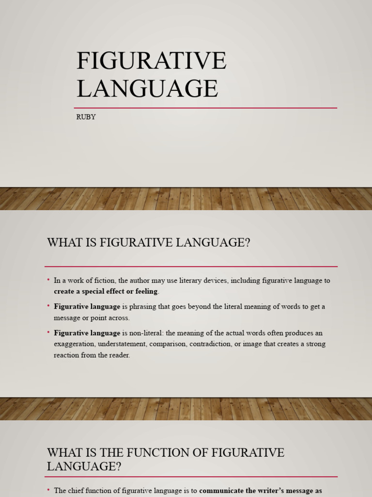 figurative language | PDF | Irony | Metaphor