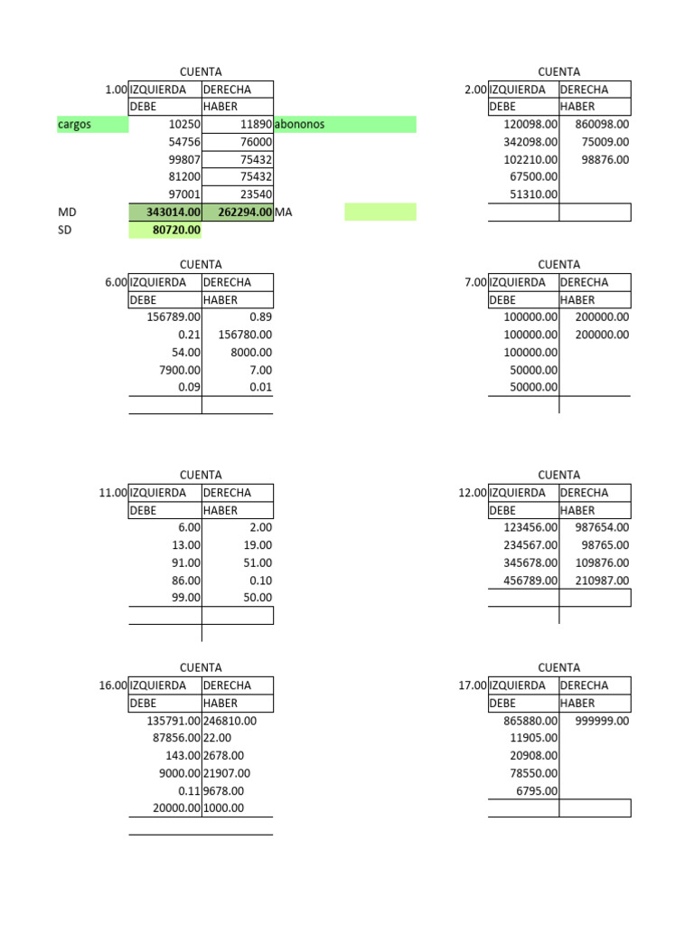 ts de mayor LA BIENVENIDA.xlsx | PDF
