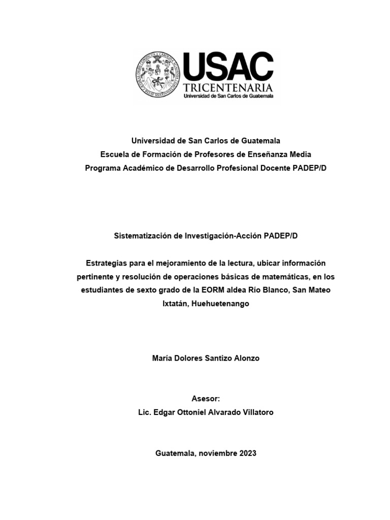 Plantilla para Informe de Investigación Acción 9a Cohorte Con Normas APA 7 Edición Con Ejemplo ...