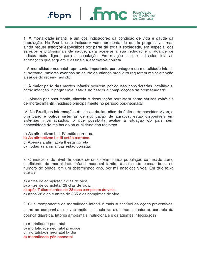 PA 1 Pediatria I 20231 1[ chamada com gabarito_23_240407_215008 | PDF ...