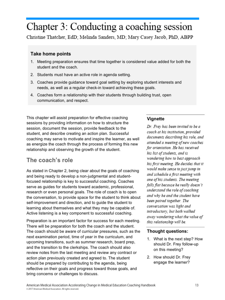 Conducting Coaching Session | PDF | Goal | Curriculum