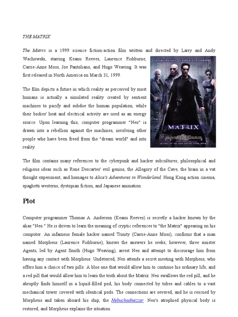 The Matrix | PDF | Leisure
