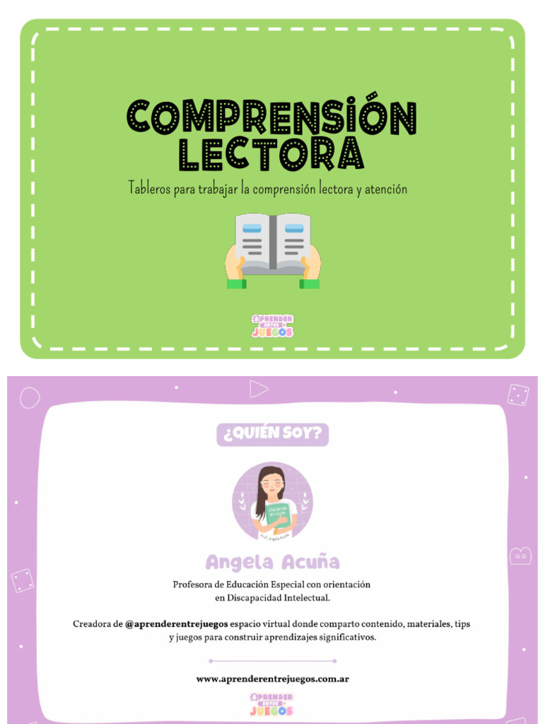 Tableros de Comprension Lectora | PDF | Hogar, jardinería y bricolaje