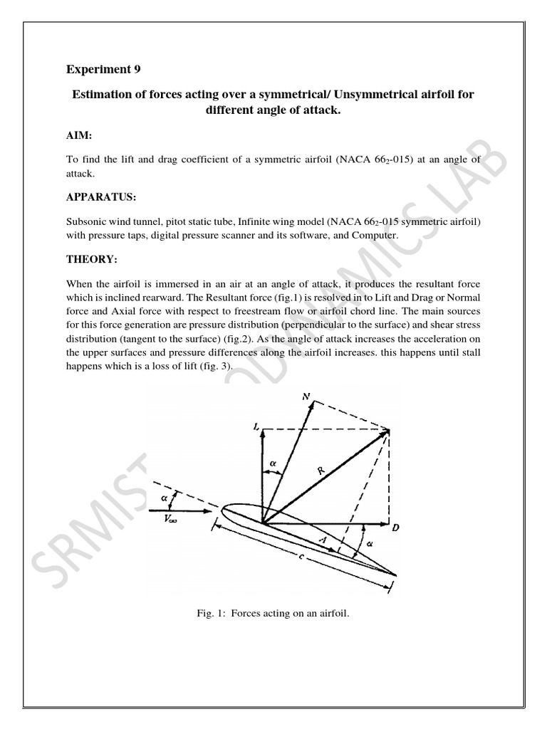 R21 Experiment 9 Airfoil | PDF | Airfoil | Lift (Force)