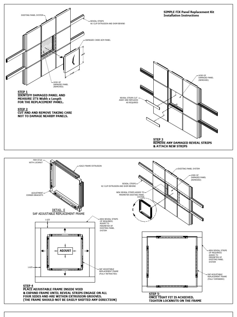 ACM Panel Replacement Instructions | PDF