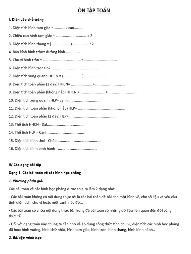 Toán 5 Gi A Hkii | PDF