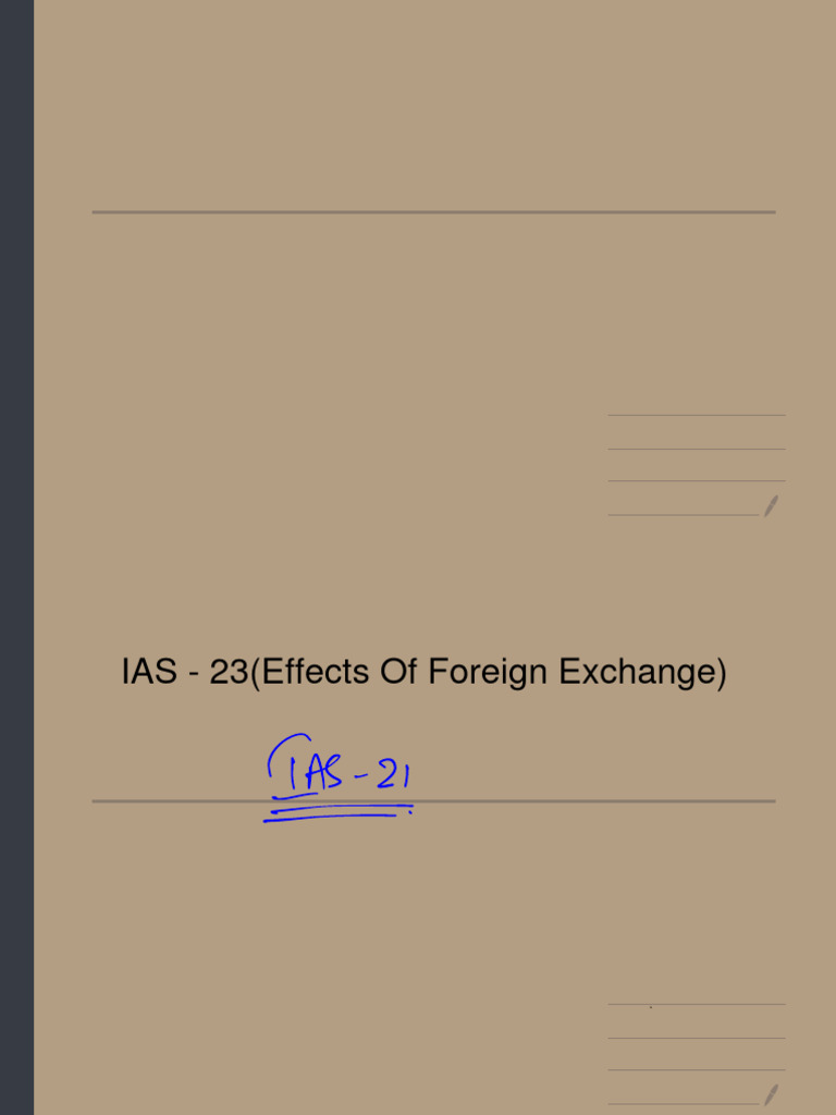 Ias 21 | Download Free PDF | Money | Banking