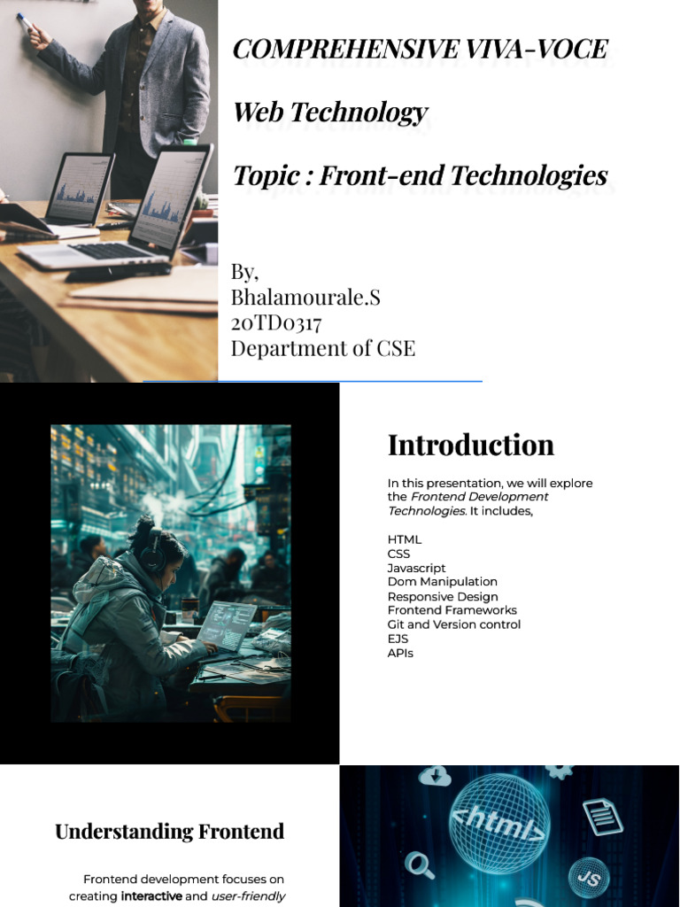 Frontend Development Technologies Guide | PDF | World Wide Web | Internet & Web