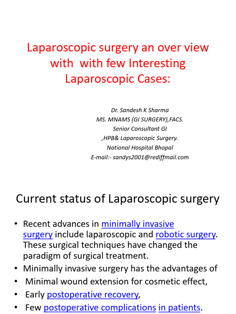 Interesting Laparoscopic Case - PPTX For Gastrocare | PDF | Surgery ...