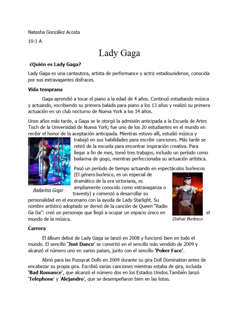 Lady Gaga | PDF | Lady Gaga