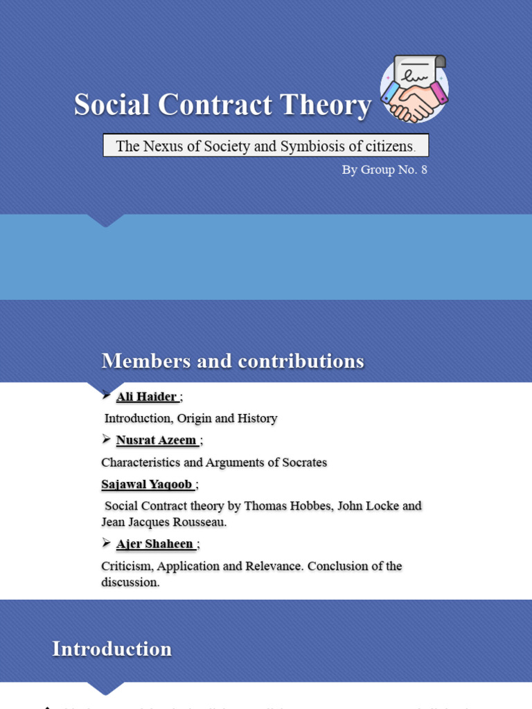 Social Contract Theory Finalized | PDF | Social Contract | Sovereignty