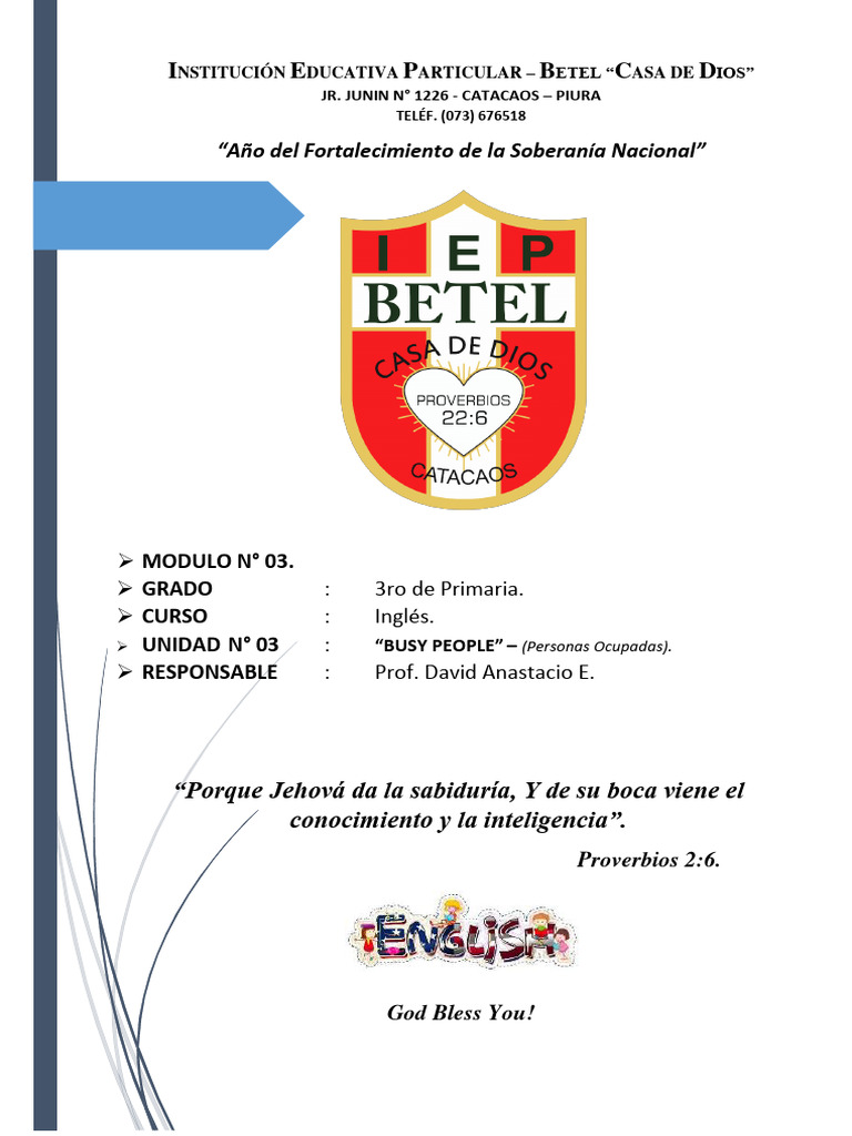 Modulo 3RD Grade - Uiii - 22 | PDF