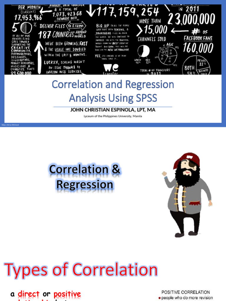 Correlation and Regression Analysis Using SPSS | PDF | Errors And Residuals | Coefficient Of ...