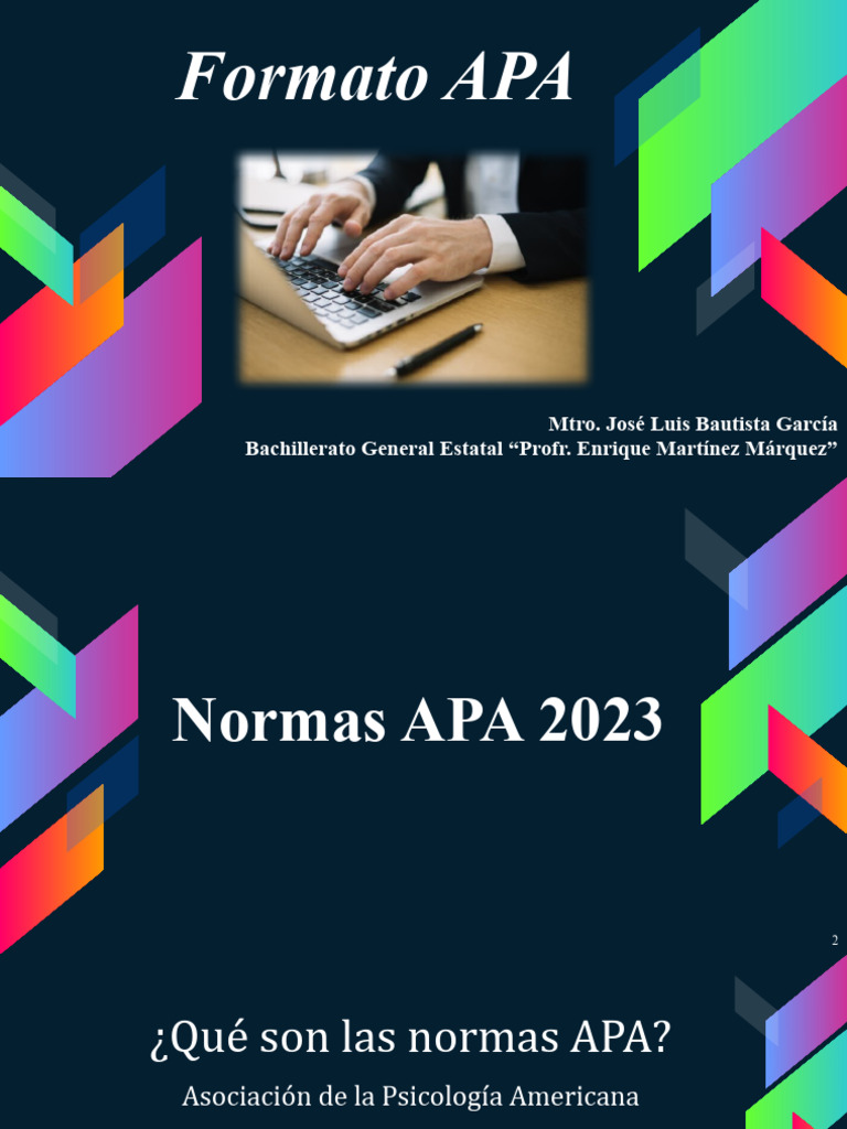 Presentacion Formato Apa | Descargar gratis PDF | Bibliografía | Plan de estudios