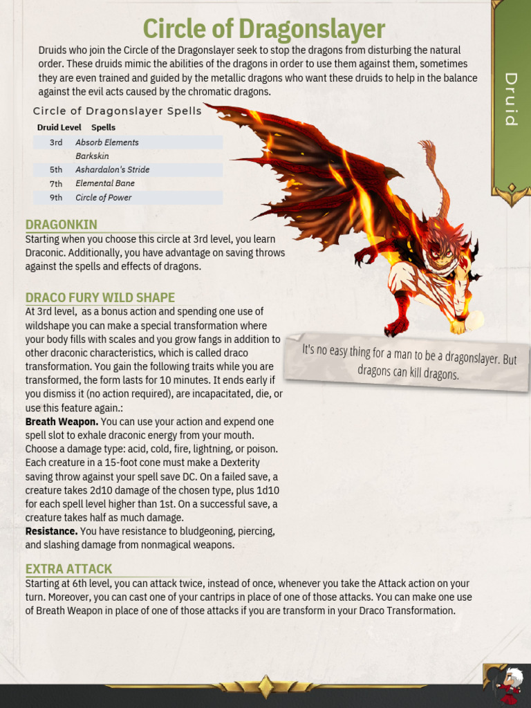 Circle of Dragonslayer | PDF