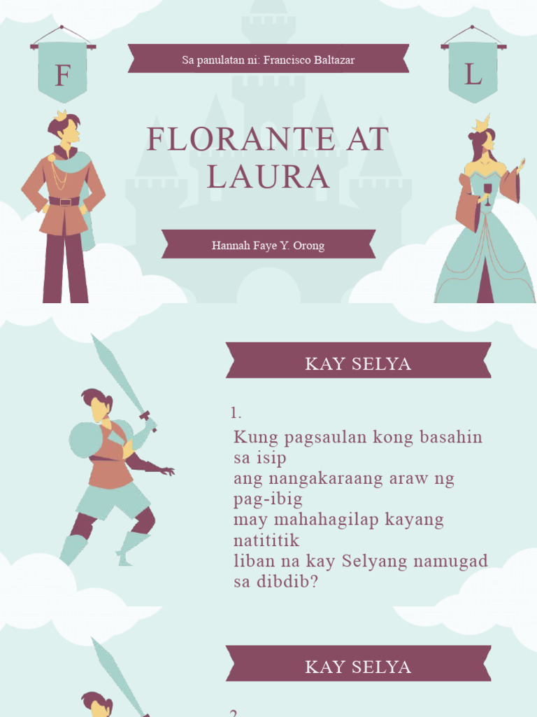 Florante at Laura Kay Selya | PDF