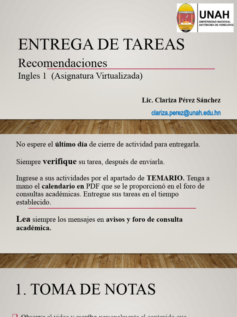 Guía de Entrega de Tareas Virtuales | PDF | Informática