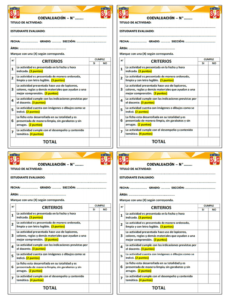 2do - Ficha de Coevaluacion Ciencias Sociales-His Geo Eco | PDF