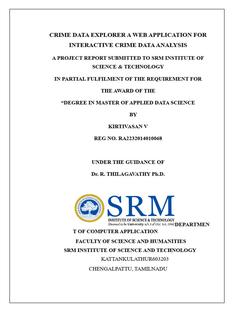 Final Project Report Crime Data | PDF | Html | World Wide Web
