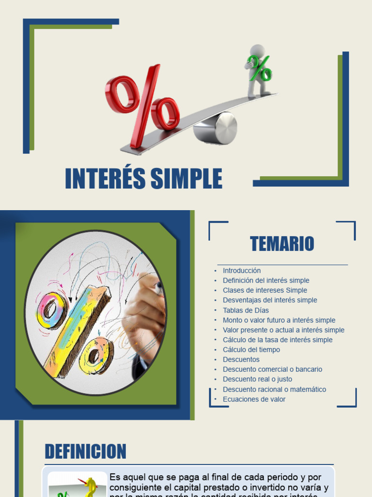Interés Simple | PDF | Interés | Interés compuesto