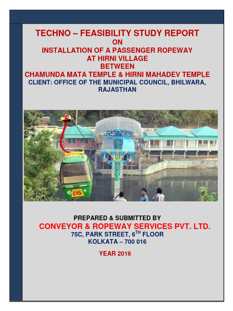 Ropeway Feasibility Studies | PDF