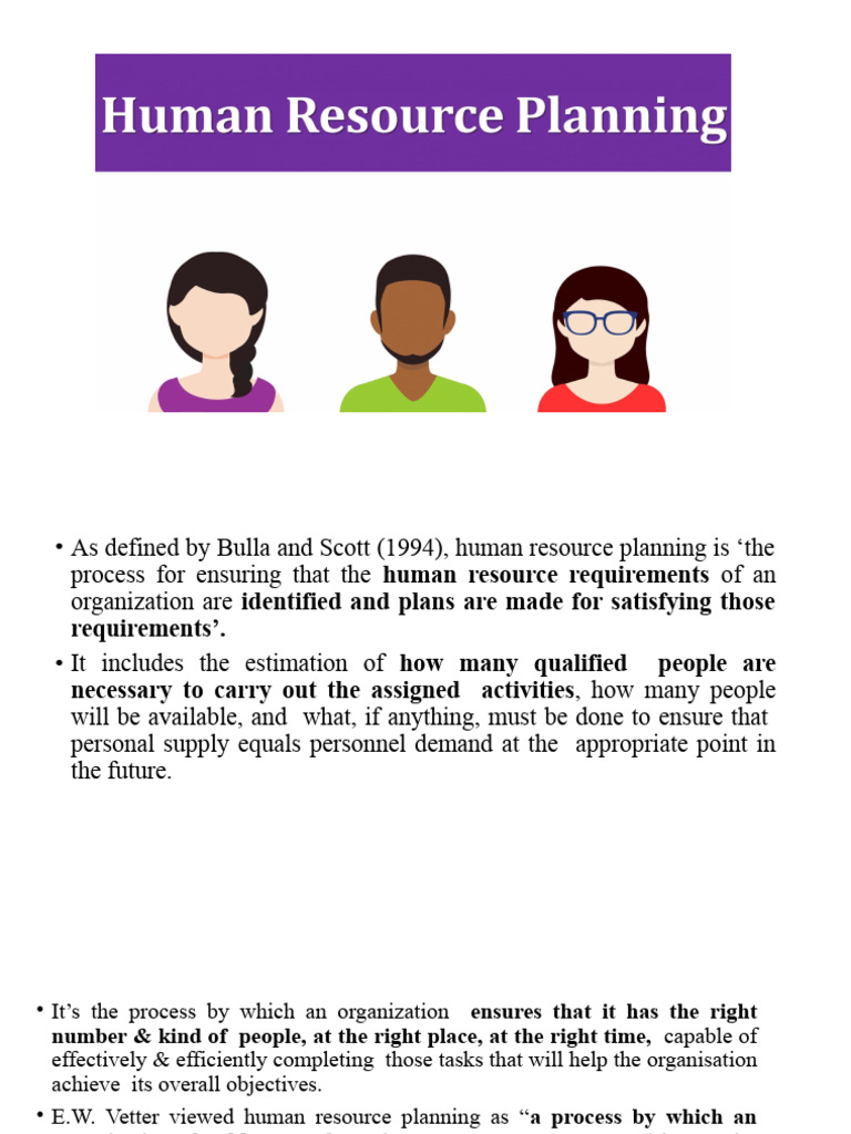 Human Resource Planning | PDF | Human Resources | Human Resource Management
