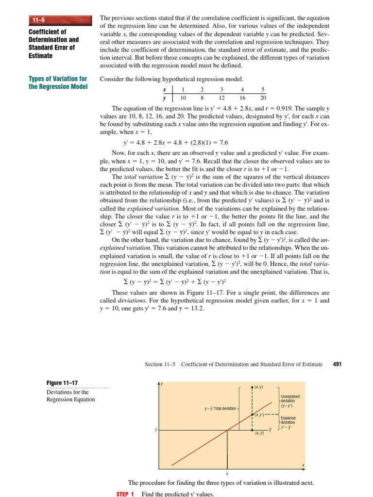 Coefficient of Determination | PDF | Coefficient Of Determination | Regression Analysis