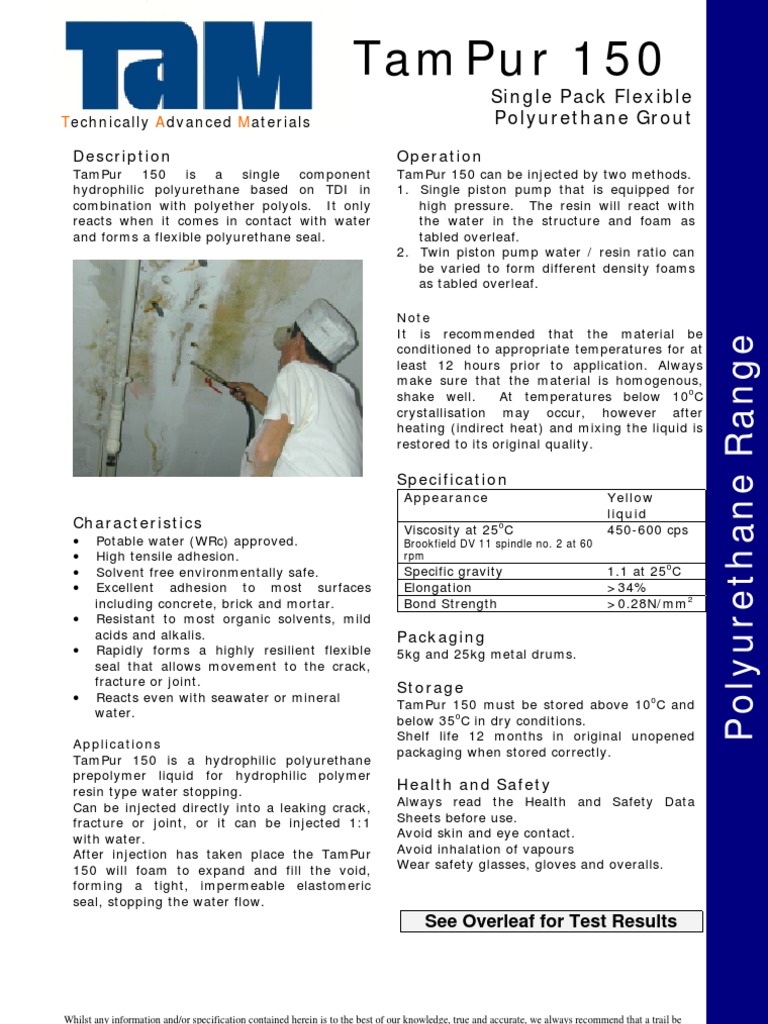 Tam Pur 150 | PDF | Polyurethane | Foam