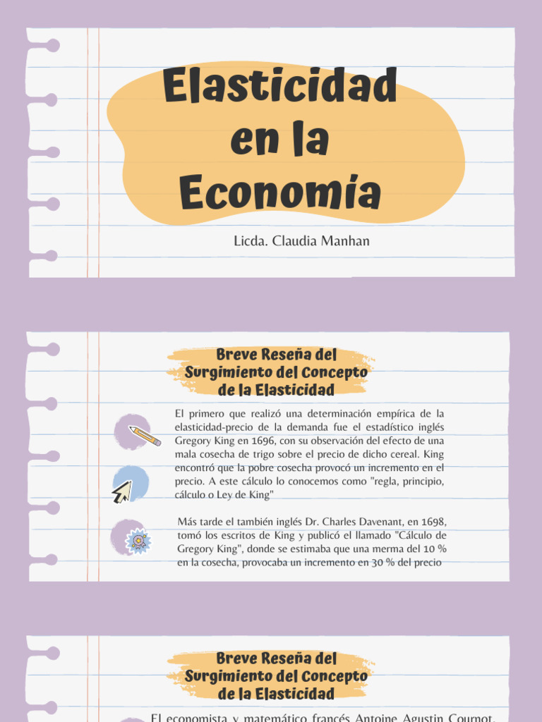 ELASTICIDAD ECONOMICA | PDF | Elasticidad (economía) | Oferta (economía)