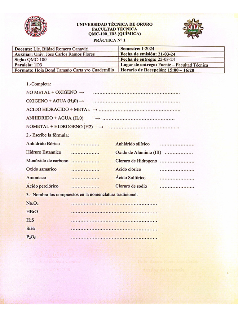 Práctica 1 QMC-100 | PDF