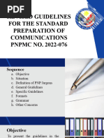 PNP MC 2022-076 | PDF | Classified Information | Memorandum