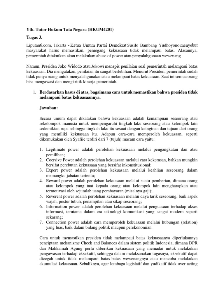 Tugas 3.HTN - HKUM4201 - 2023 | PDF | Ilmu Sosial