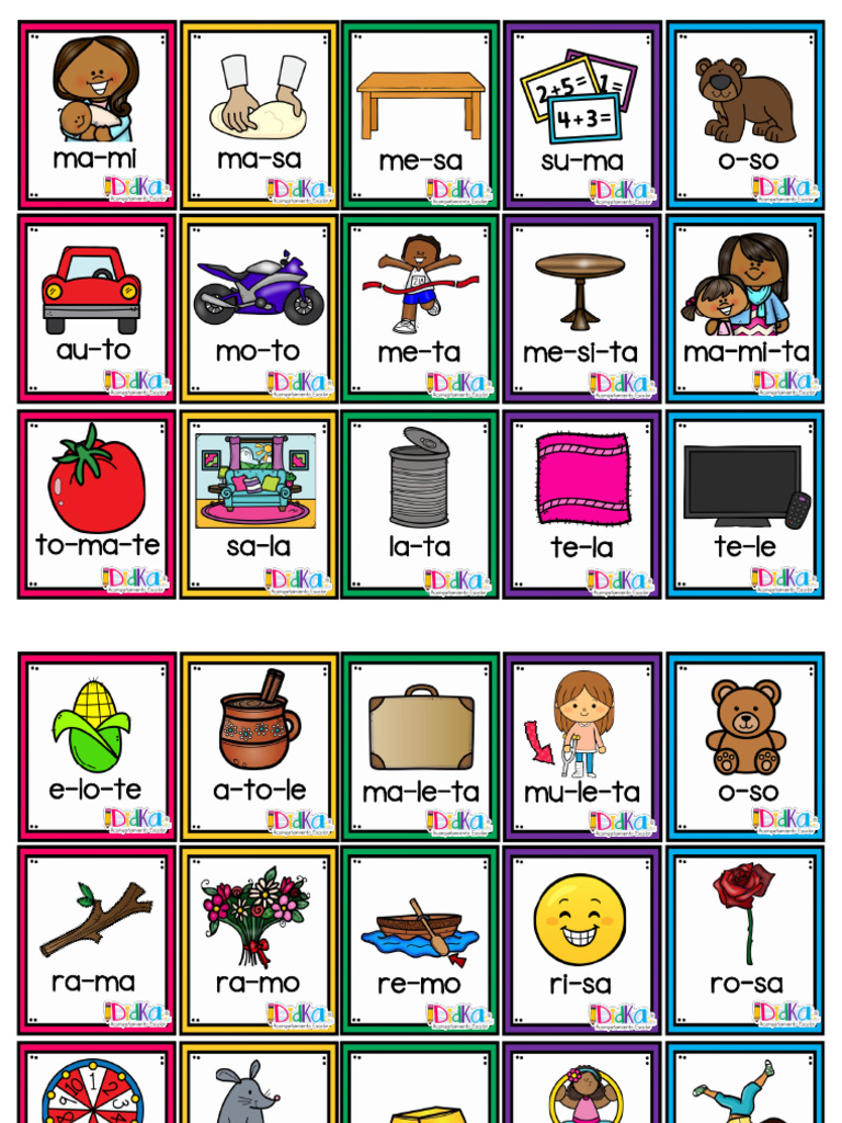 Tarjetitas Leo y Formo Palabras | PDF