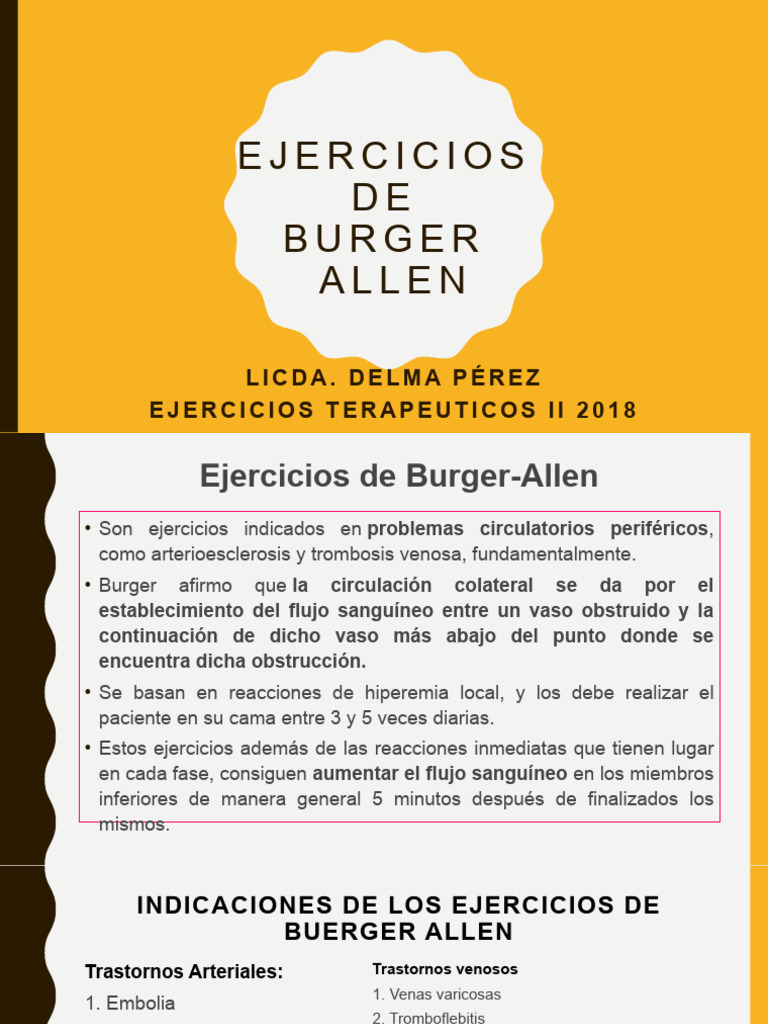 Ejercicios de Burger Allen | PDF | Trombosis | Medicina