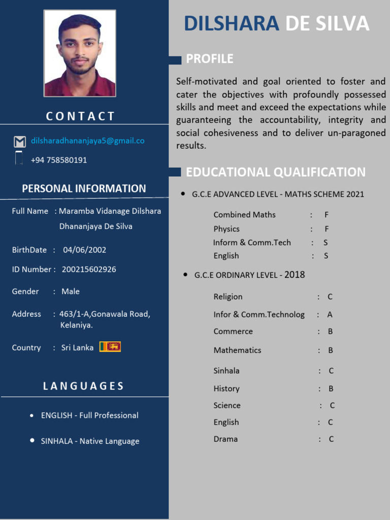 Dilshara CV | PDF
